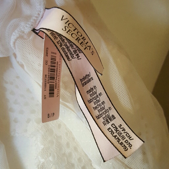 Victoria's Secret | Intimates & Sleepwear | Victorias Secret White Lace ...